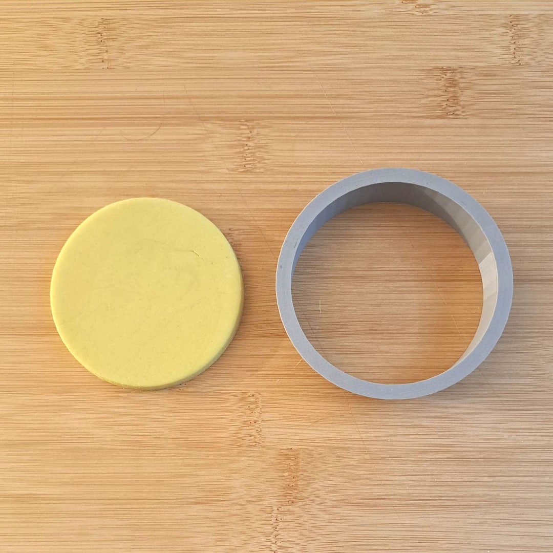 Circle Cookie Cutter. Circle Plaque Biscuit. 3D Printed PLA Fondant ...