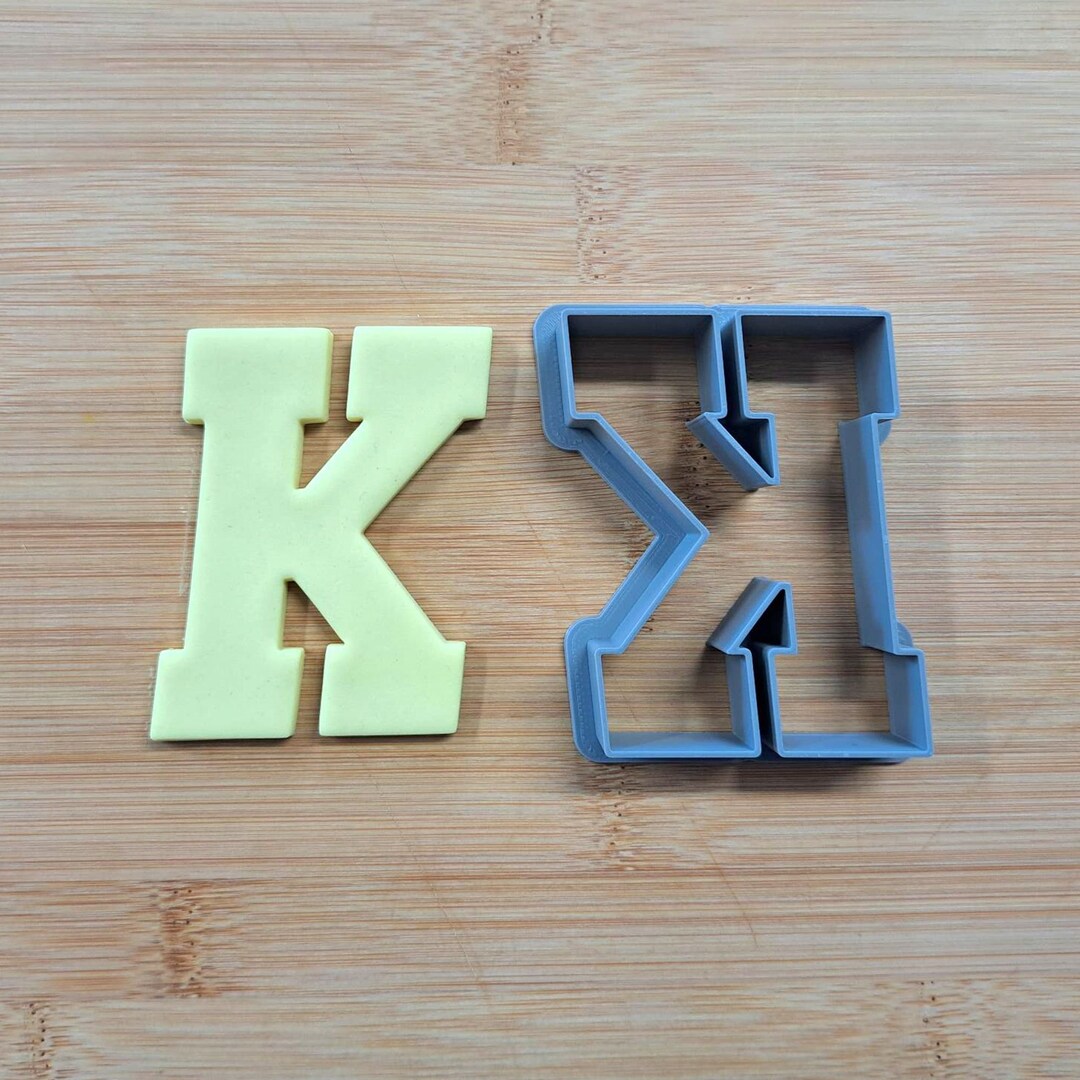 Unique Varsity Sports Letter K Cookie Cutter. Letterman's Jacket ...