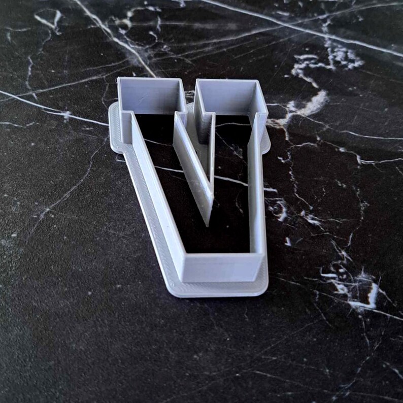 Unique Varsity Sports Letter V Cookie Cutter. Letterman's Jacket ...