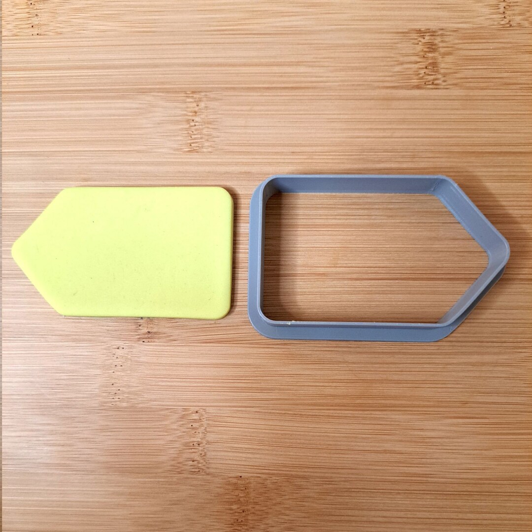 Gift Tag Shape Cookie Cutter. Tag Biscuit. 3D Printed PLA Fondant ...