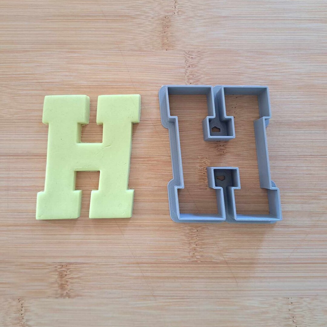 Unique Varsity Sports Letter H Cookie Cutter. Letterman's Jacket ...