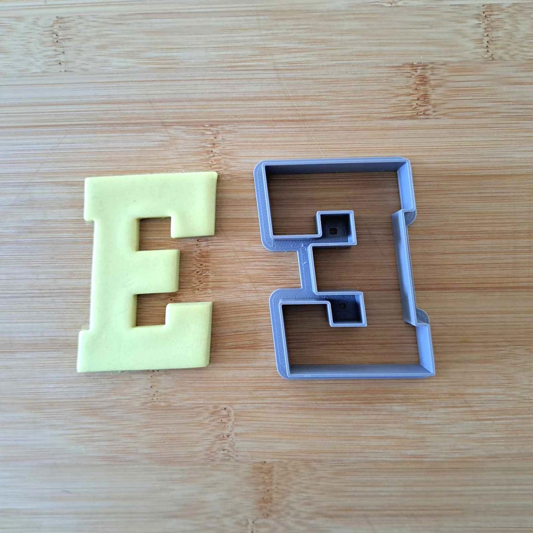 Unique Varsity Sports Letter E Cookie Cutter. Letterman's Jacket ...