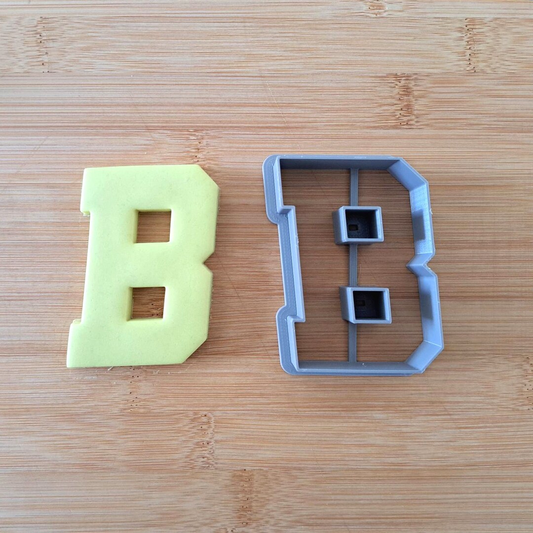 Unique Varsity Sports Letter B Cookie Cutter. Letterman's Jacket ...