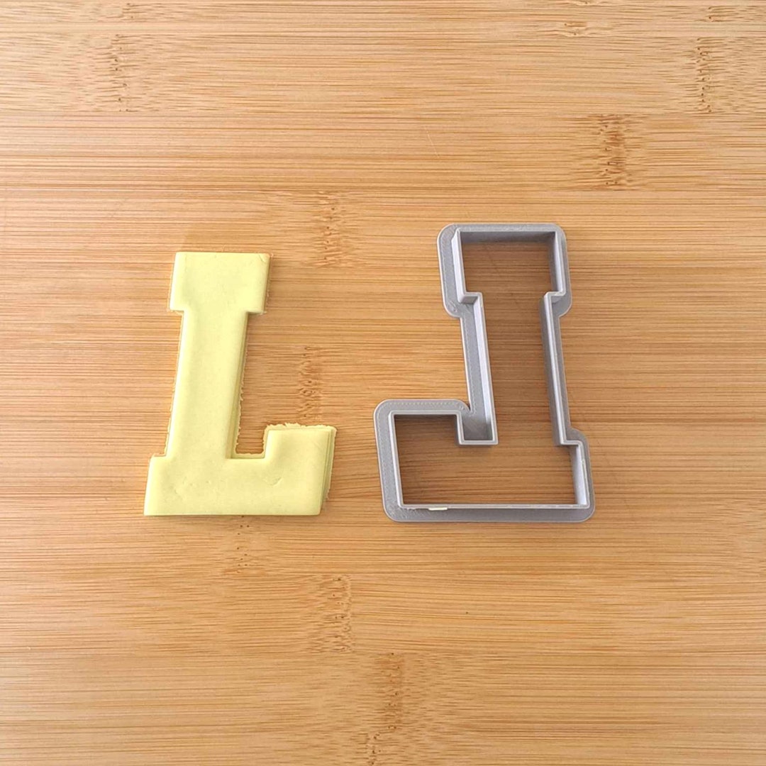 Unique Varsity Sports Letter L Cookie Cutter. Letterman's Jacket ...