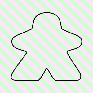 Board Game Meeple Cookie Cutter. Game Night Biscuit Token Piece. 3D ...