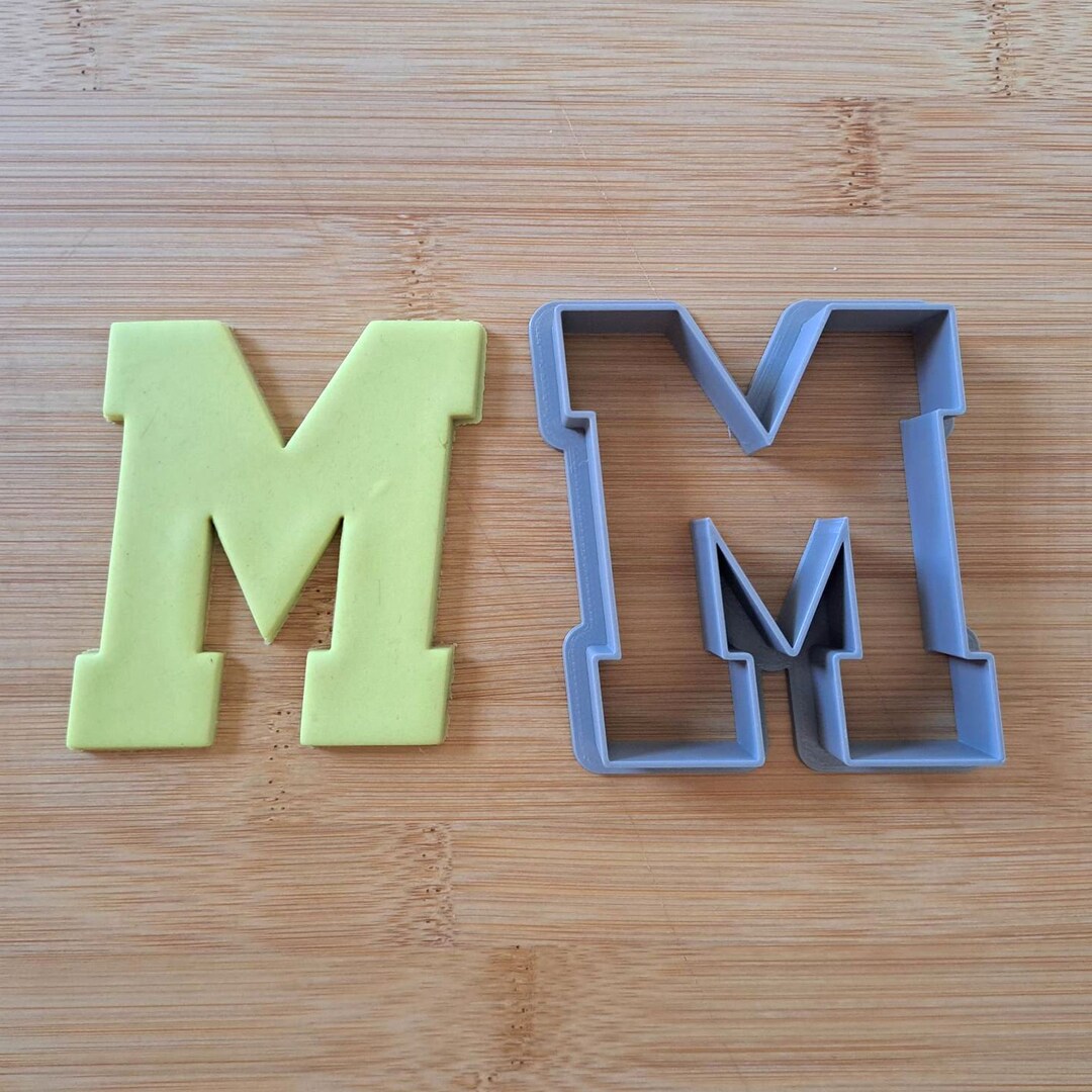 Unique Varsity Sports Letter M Cookie Cutter. Letterman's Jacket ...