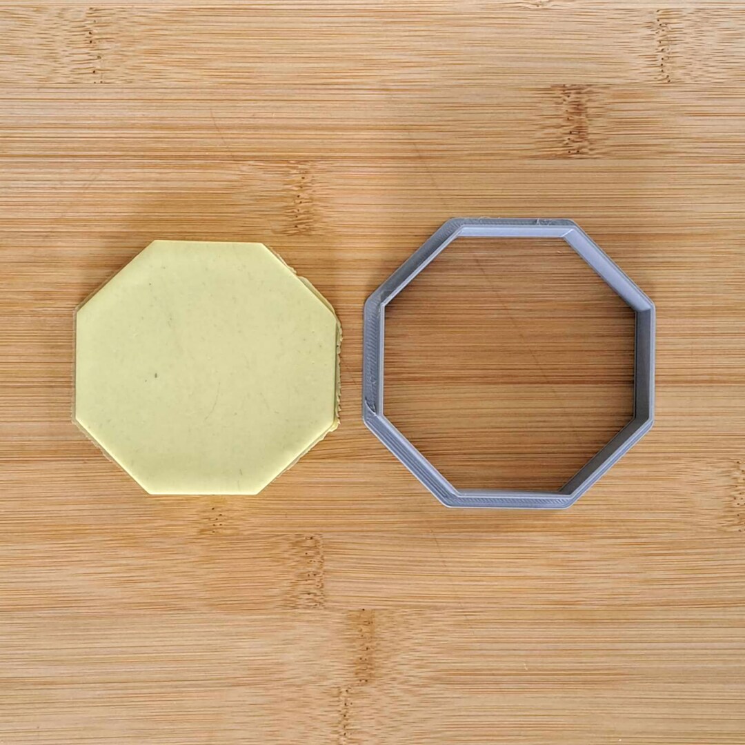 Octagon Cookie Cutter. 8 Sided Plaque Biscuit. Stop Sign. 3D Printed ...