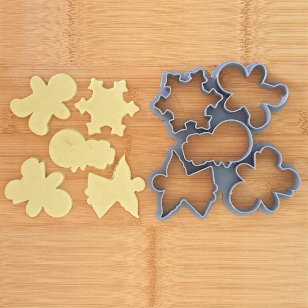 Multiple Christmas Cookie Cutter Shapes in One Cutter. Snowflake, Angel ...