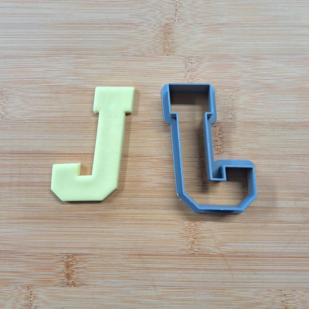 Unique Varsity Sports Letter J Cookie Cutter. Letterman's Jacket ...