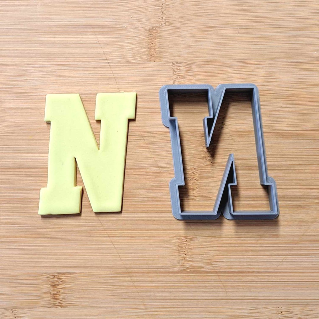 Unique Varsity Sports Letter N Cookie Cutter. Letterman's Jacket ...