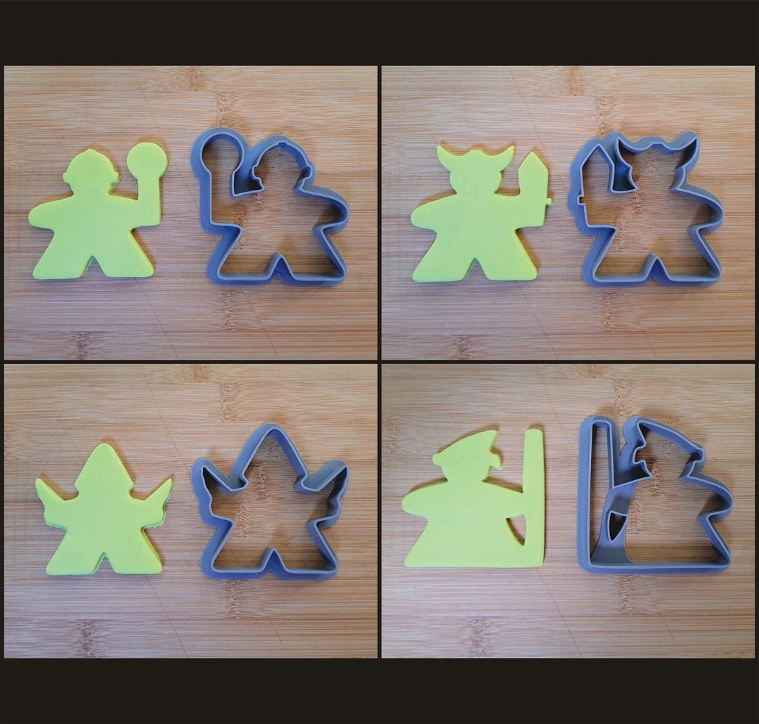 Set of 4 Dnd Lords of Waterdeep Meeple Dndeeple Fighter Cleric Rogue ...