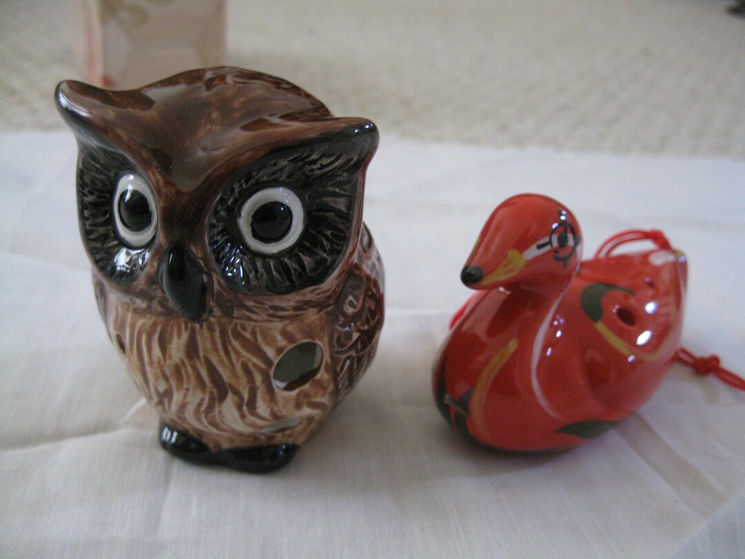 Combo: One Owl One Duckling Shape Ocarina -- an Item Used as Instrument ...