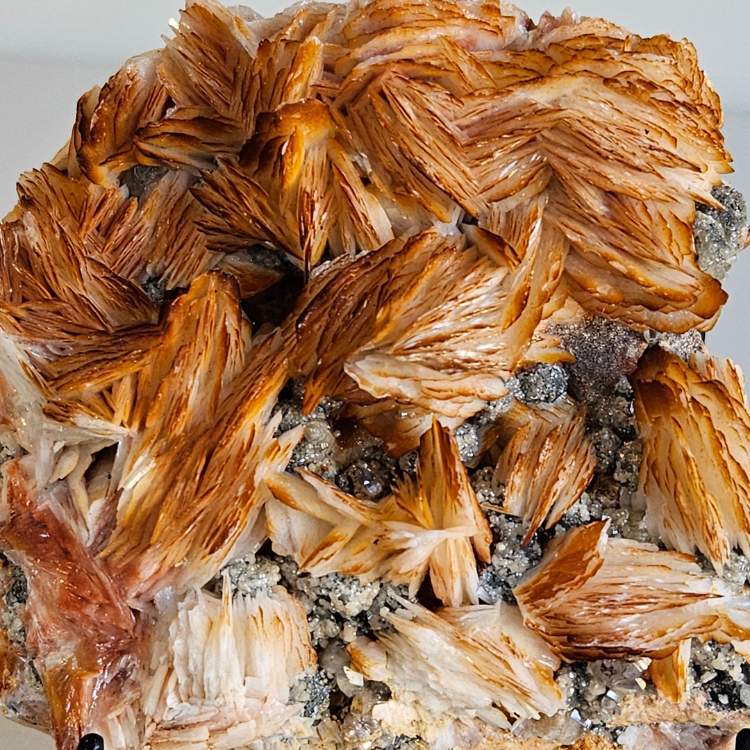 Red Barite From Morocco, 755 Grams, on Matrix Slab, Barite, Galena ...