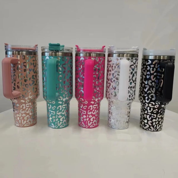 Stanley Tumbler Cheetah Print Etsy