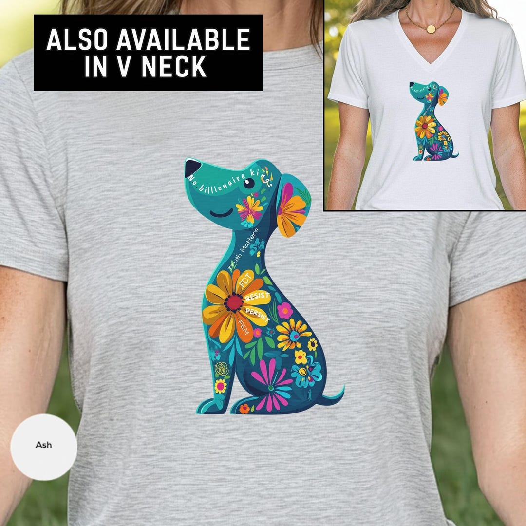 Subtle Anti-trump T Shirt, FDT Crew or V Neck, Dog Lover, Resist ...