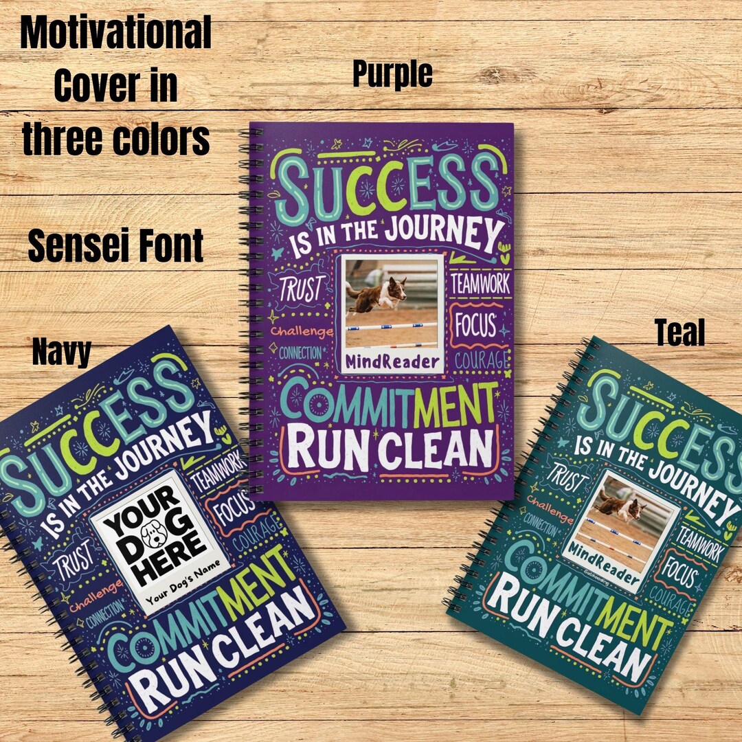 Personalized Agility Trial Record Book, Custom Organizer for Scores ...