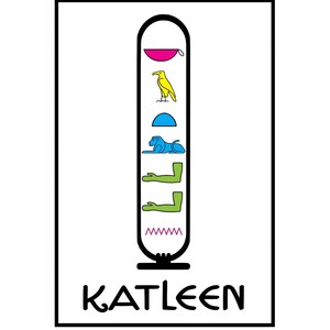 Hieroglyphic Name Cartouche Printable Egyptian Art/ Ancient Egyptian ...