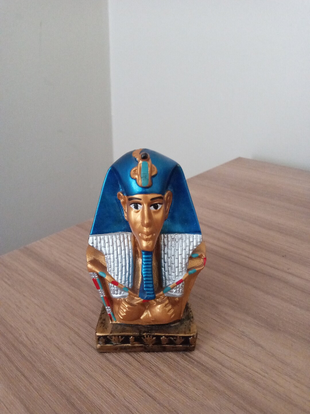 Vintage Ancient Egyptian Pharaohs King Akhenaten Mini Statue amenhotep ...