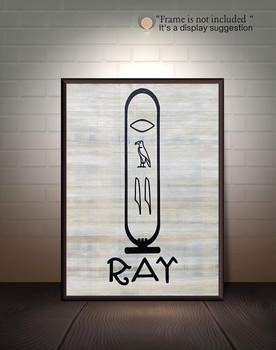 Hieroglyphic Name Cartouche on Egyptian Papyrus Paper/ Ancient Egyptian ...