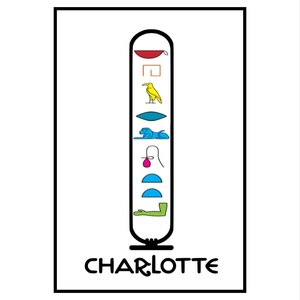 Hieroglyphic Name Cartouche Printable Egyptian Art/ Ancient Egyptian ...