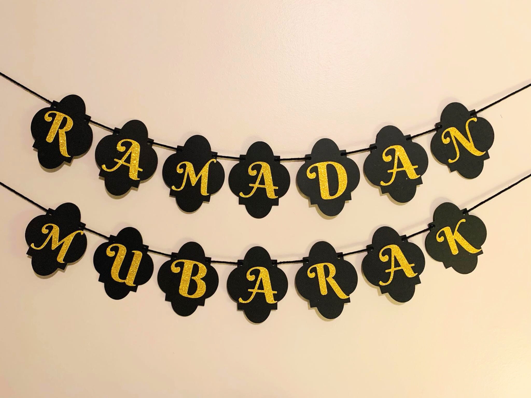 Ramadan Mubarak Banners Islamic Decor Handcrafted Banner Ramadan ...
