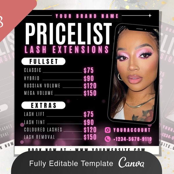 Lash Price List - Etsy