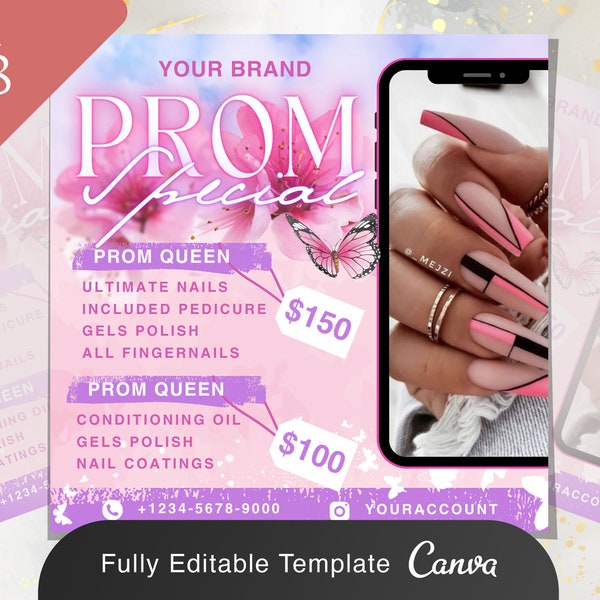 Prom Nails - Etsy