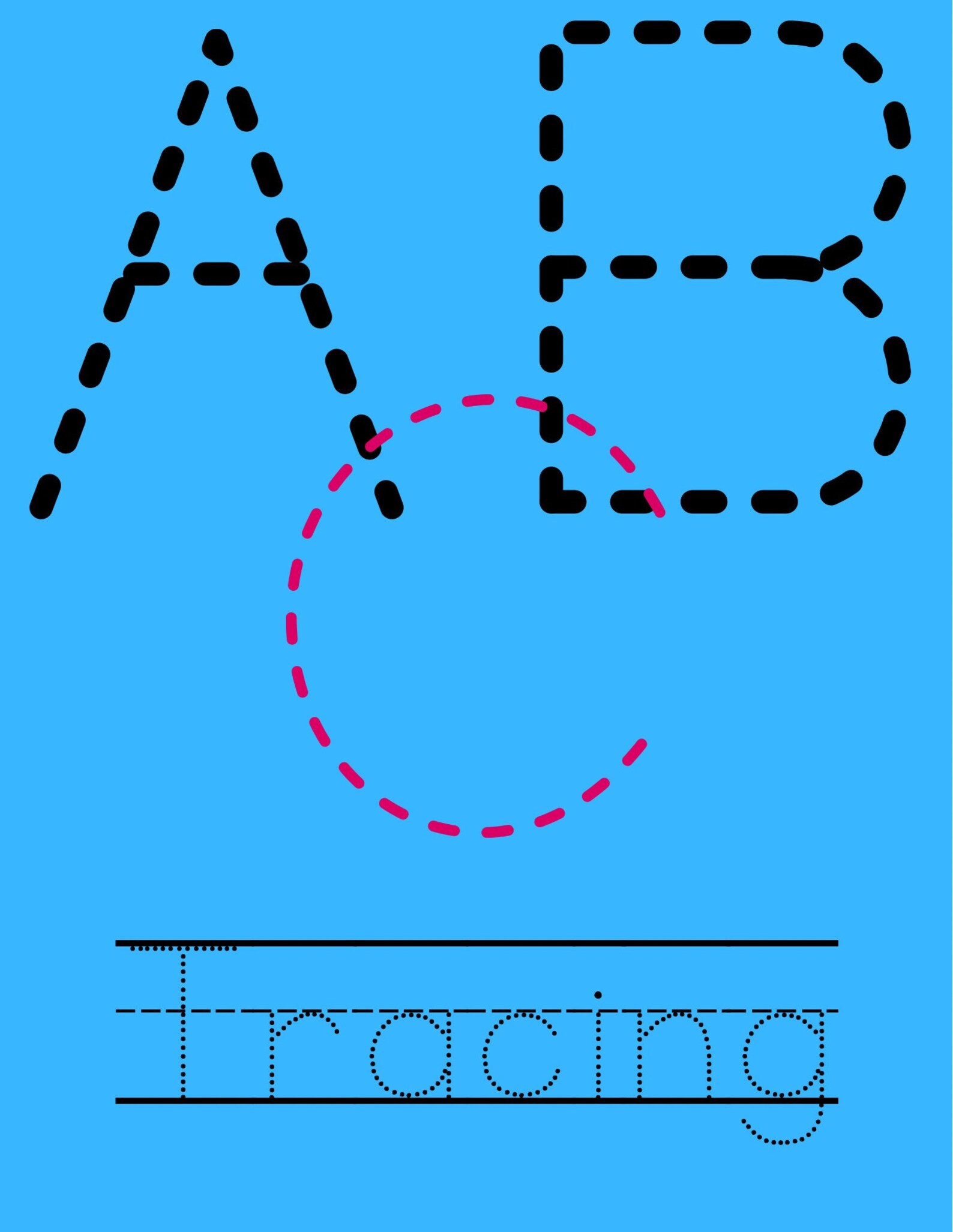 Tracing Letters Booklet - Etsy