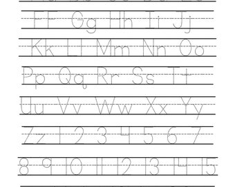 Tracing Lower Case Latter - Etsy Canada