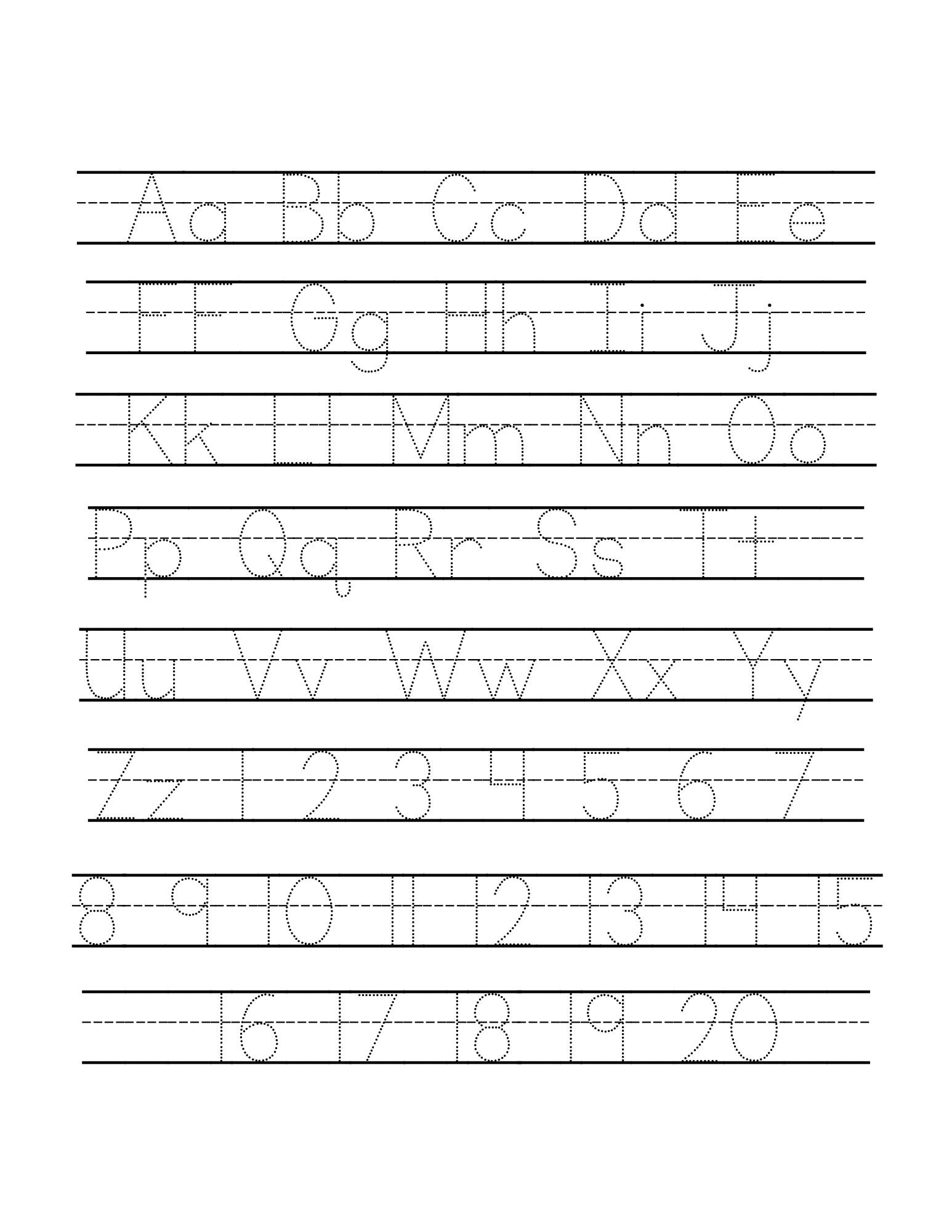 Tracing Letters and Numbers - Etsy