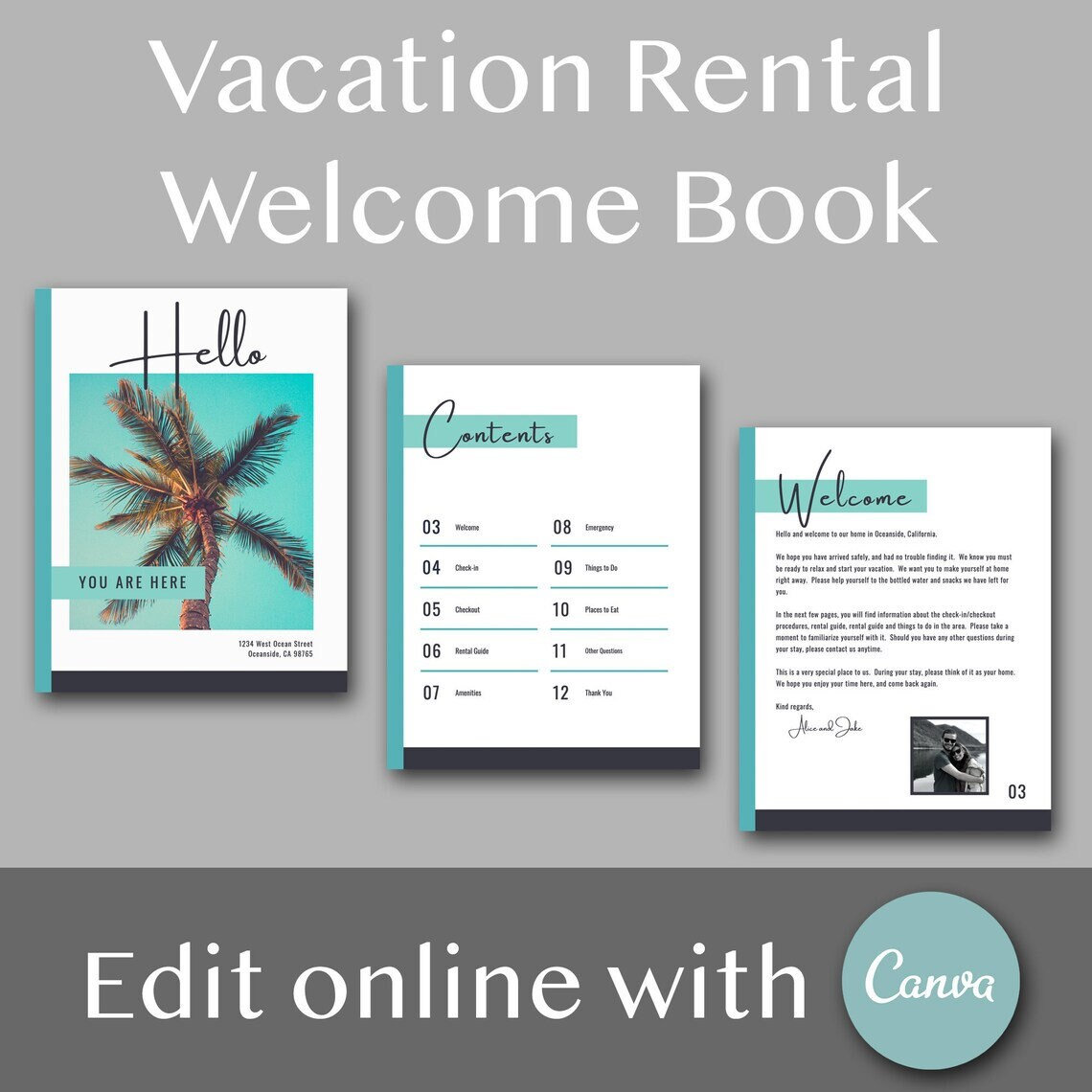 Airbnb/vrbo Welcome Book for Vacation Rentals - Superhost Guide With ...