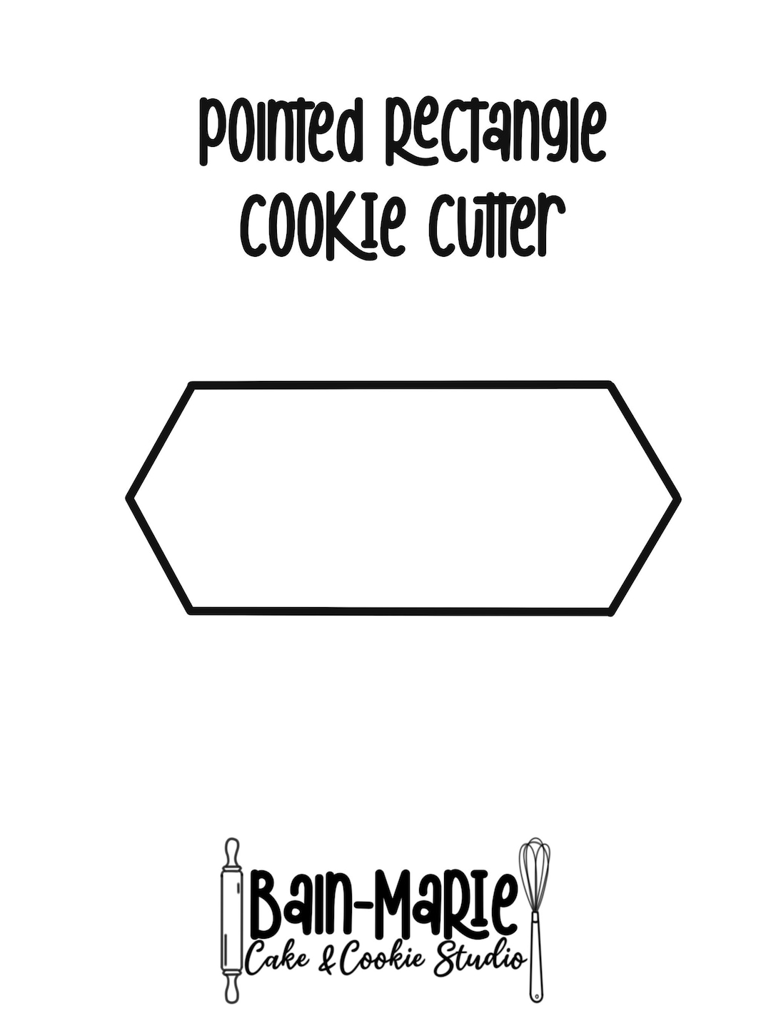 Pointed Rectangle Cookie Cutter - Etsy