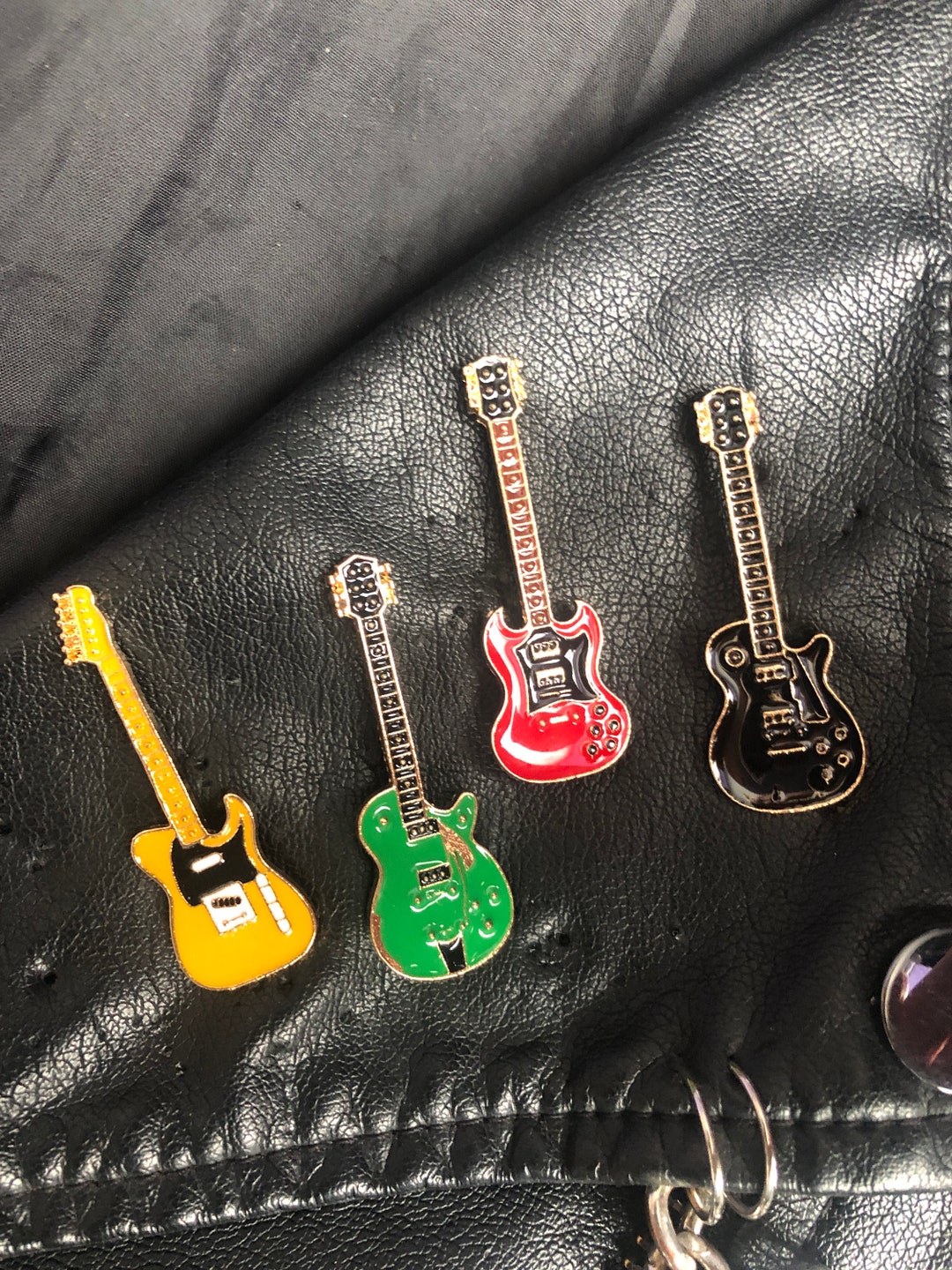 Metal Pin Badges. Guitar Pins Music Gift - Etsy UK
