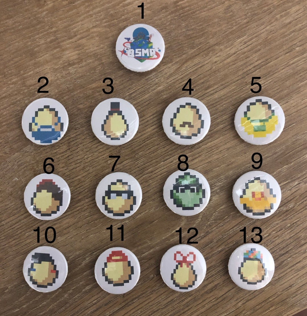 QSMP Eggs Pin Badges 25mm - Etsy