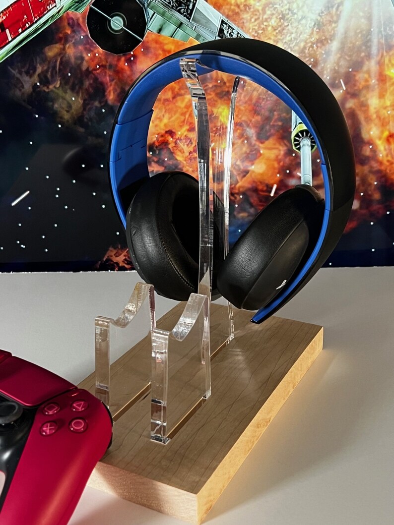 Wood and Acrylic Controller Stand Holder Gamer Gift - Etsy