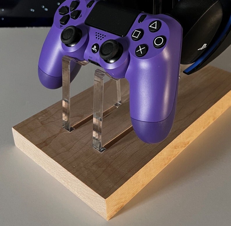 Wood and Acrylic Controller Stand Holder Gamer Gift - Etsy