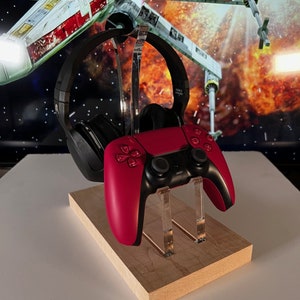 Wood and Acrylic Controller Stand Holder Gamer Gift - Etsy