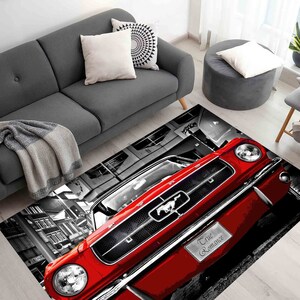 Ford Mustang Shelby Rug, Mustang Rugs, Shelby Rugs, Garage Rugs, Pet ...