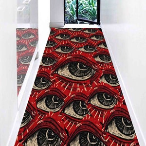 Horror Scare Eye Rug, Gothic Rugs, Fantastic Rug, Modern Rug, Outdoor ...