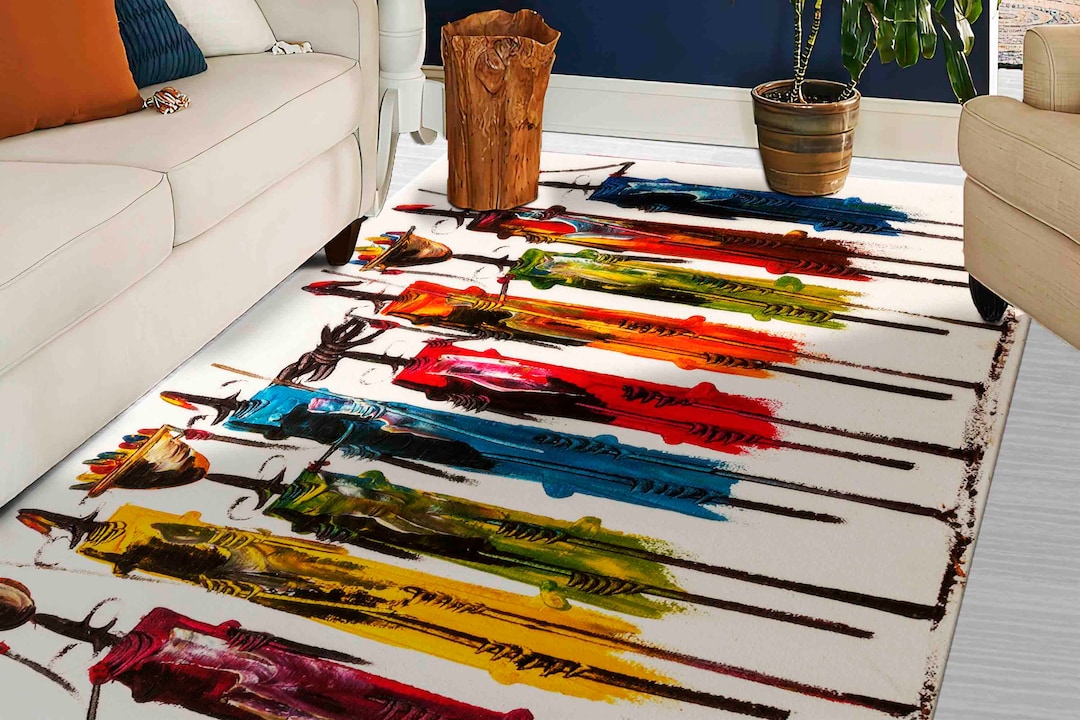 Saloon Rug, Decorative Rug, Kitchen Rug, Gift for Her, Masai People ...