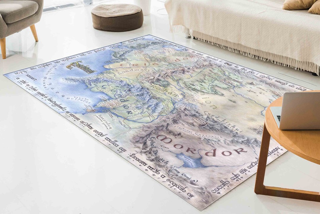 Bridesmaid Gift, Luxury Rug, Wedding Rug, Gift for Her, Hobbit Rug, Map ...