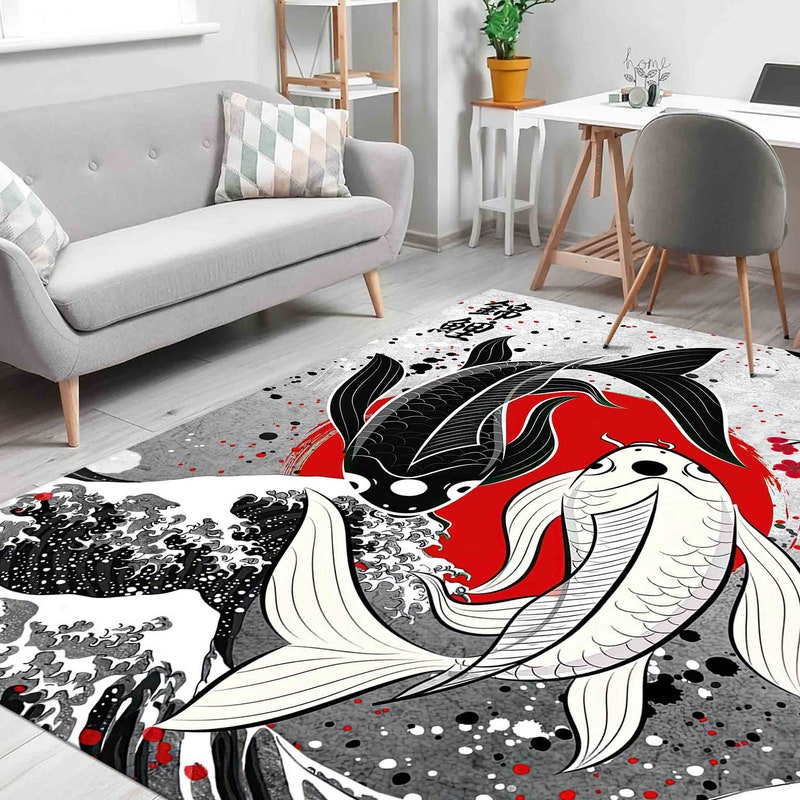 Japanese Design Area Rugs - Etsy