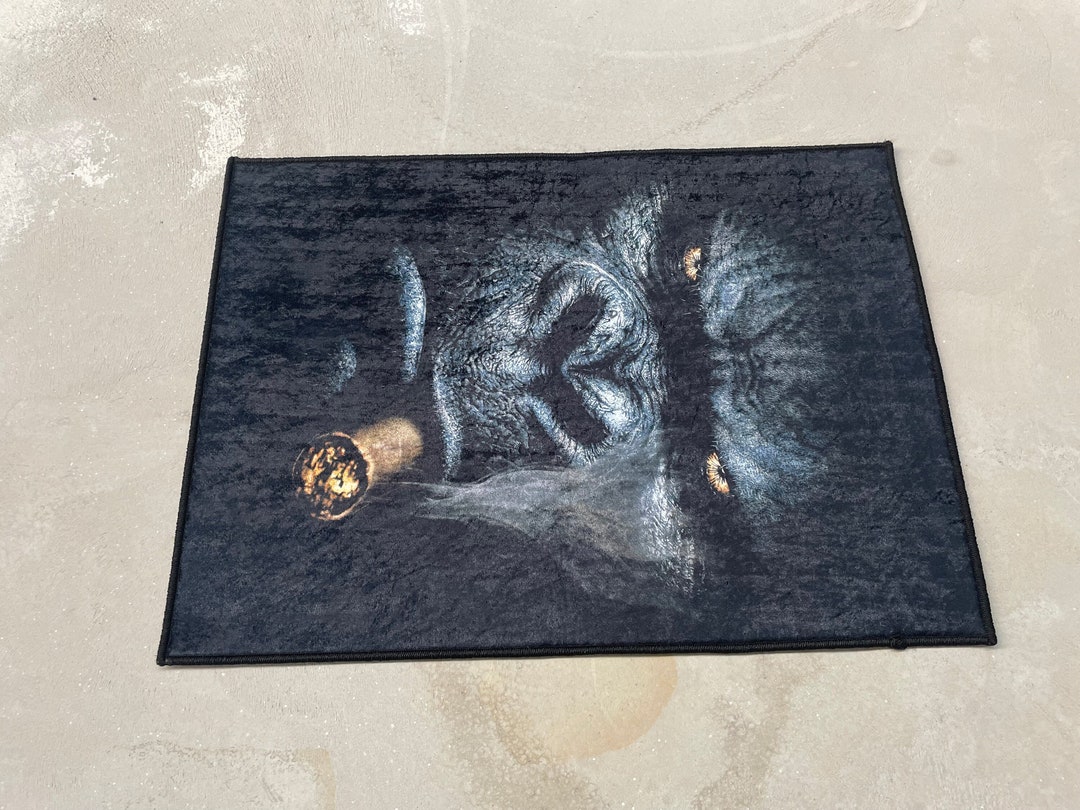 Classic Rug, Large Rug, Personalized Rug, Gift Rug, Smoking Gorilla Rug ...