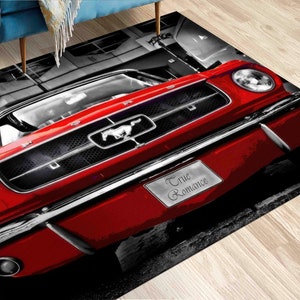 Ford Mustang Shelby Rug, Mustang Rugs, Shelby Rugs, Garage Rugs, Pet ...