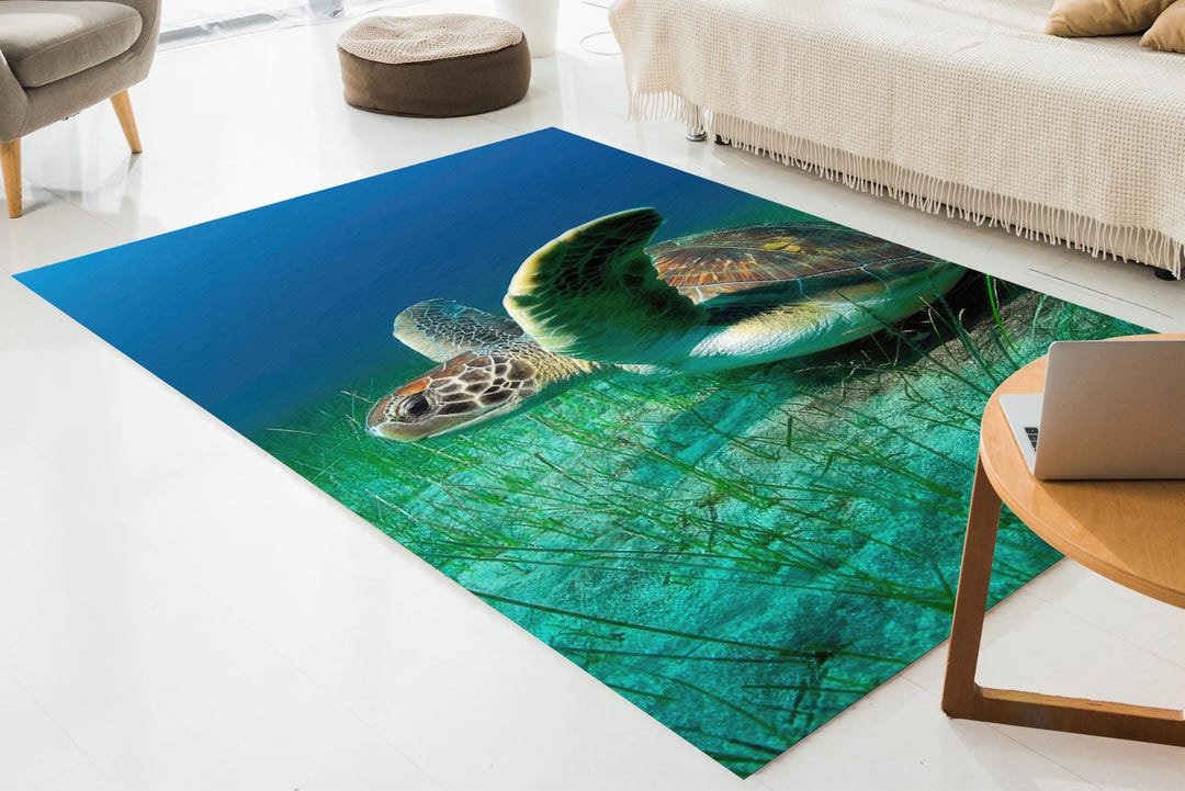 Turtle Rugs, Trendy Rugs, Tropical Rug, Animal Rugs, Anti-slip Carpet ...