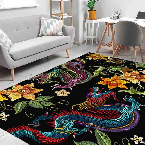 Dragon Bathroom Rug - Etsy