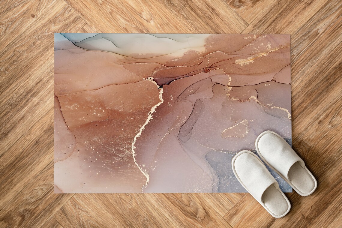 Chenille Rug Stair Rug 3D Printed Rug Gift Rug Brown and - Etsy