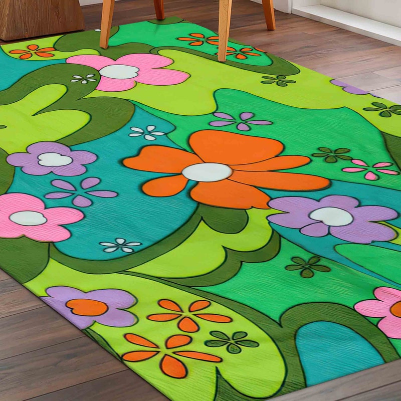 Flower Rug - Etsy