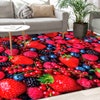 Colorful Foods Rug, Kitchen Rug, Nuts Rug, Modern Rug, Housewarming ...