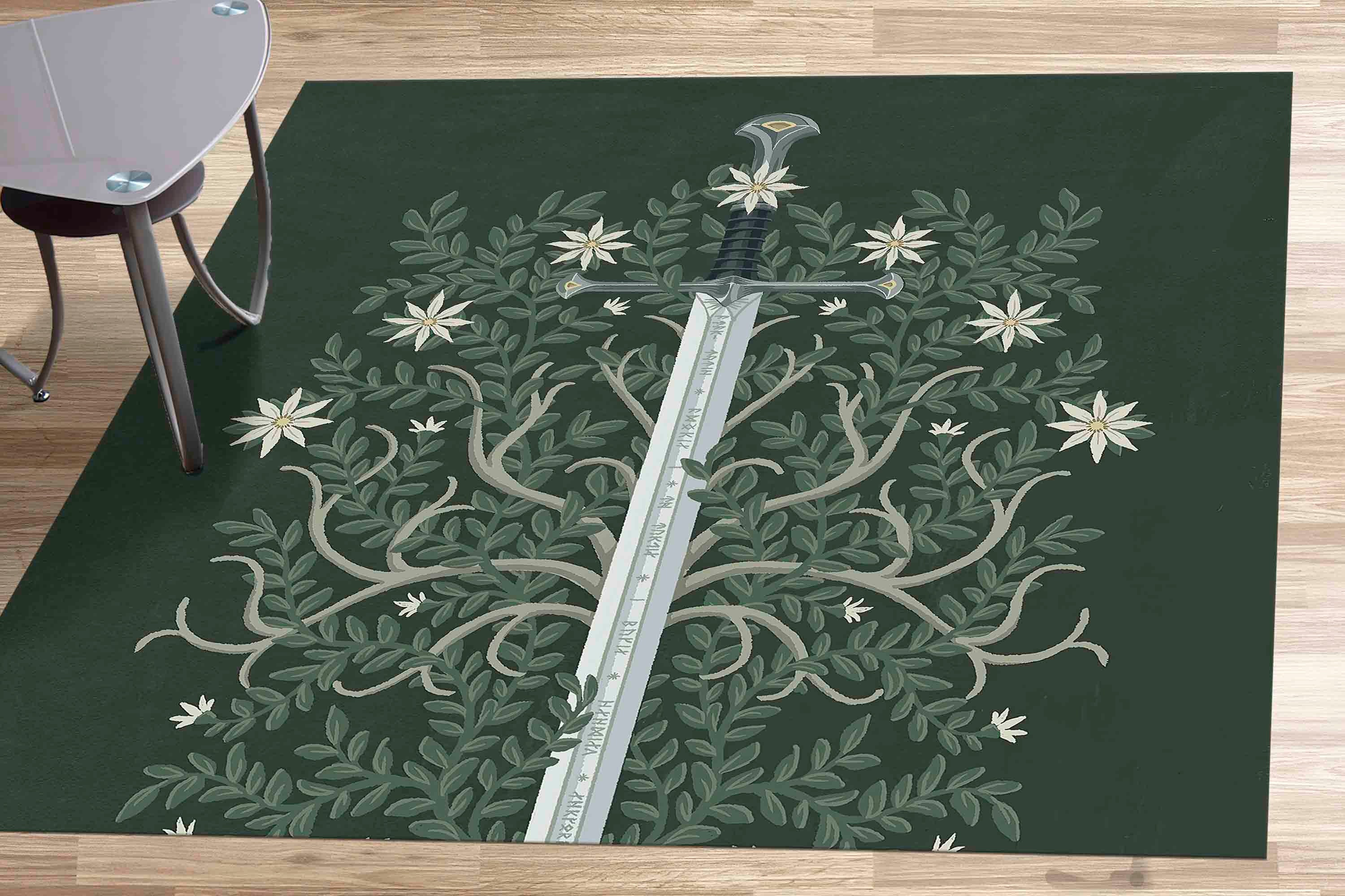 Lord of Rings Rugs Hobbit Rugs LOTR Rug Modern Rug Outdoor - Etsy